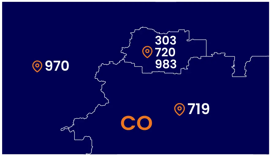 Colorado Phone Numbers for Area Codes 303, 970, & More.